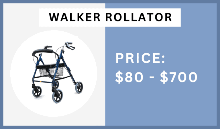 How Much do Walkers Cost? (Standard, Wheels, & Rollators)